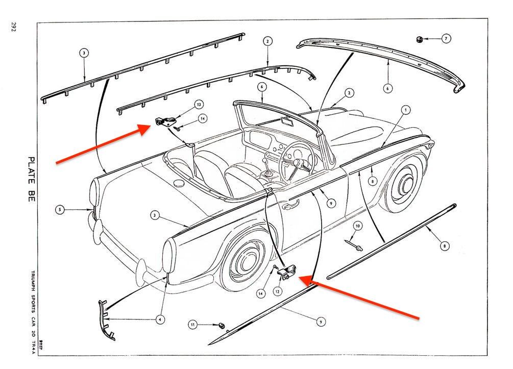 TR4a softtop frame fitment pictures - TR4/4A Forum - TR Forums