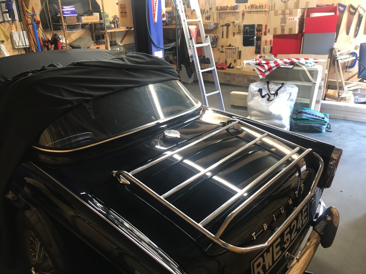 Luggage rack Brackets for boot hinges - TR4/4A Forum - TR Forums