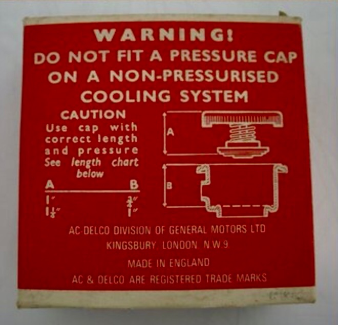 Radiator pressure caps - Technical - all models - TR Forums
